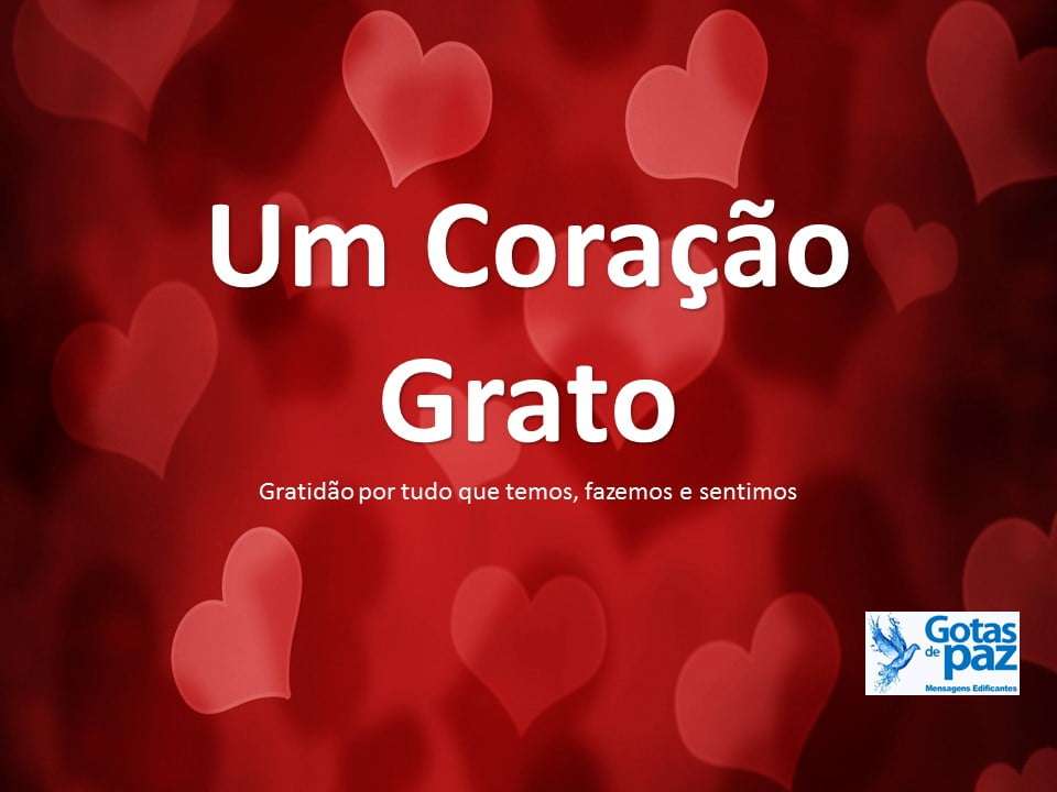 Um Coração Grato - Gotas de PazGotas de Paz