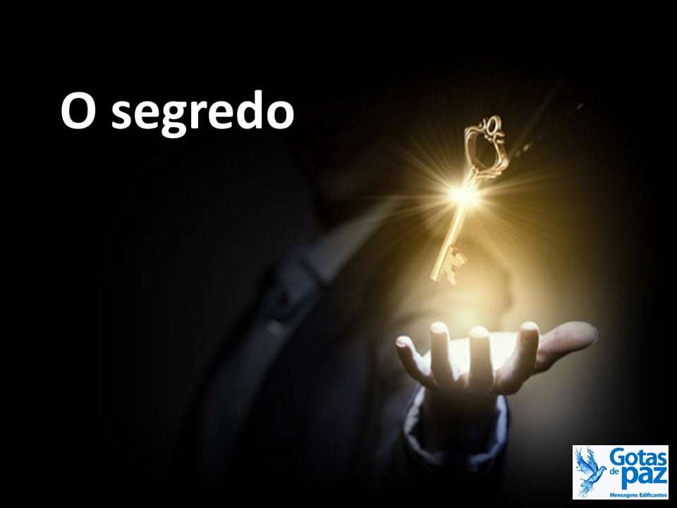 O segredo - Gotas de PazGotas de Paz