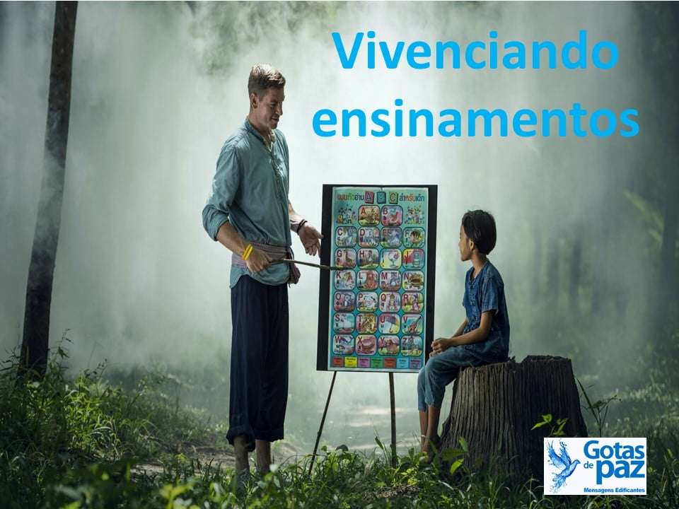 Vivenciando ensinamentos - Gotas de PazGotas de Paz